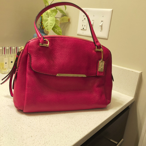 Coach | Bags | Coach Madison Satchel Hot Pink | Poshmark